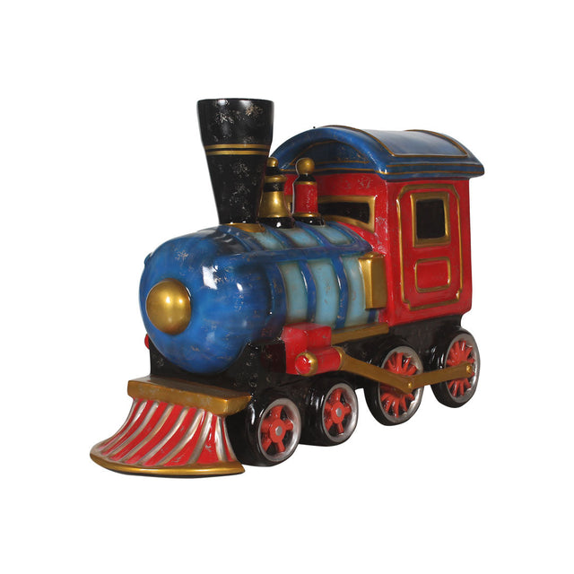 Large Fiberglass Blue Toy Train, 43" – Christmas In America