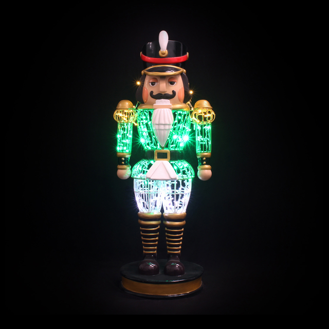 Large Fiberglass Traditional Nutcracker Figure, LED Lit – Christmas In ...