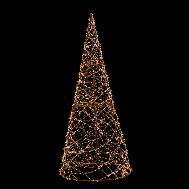 Giant Christmas Cone Struct Tree, LED Lit (Warm White), 15ft ...