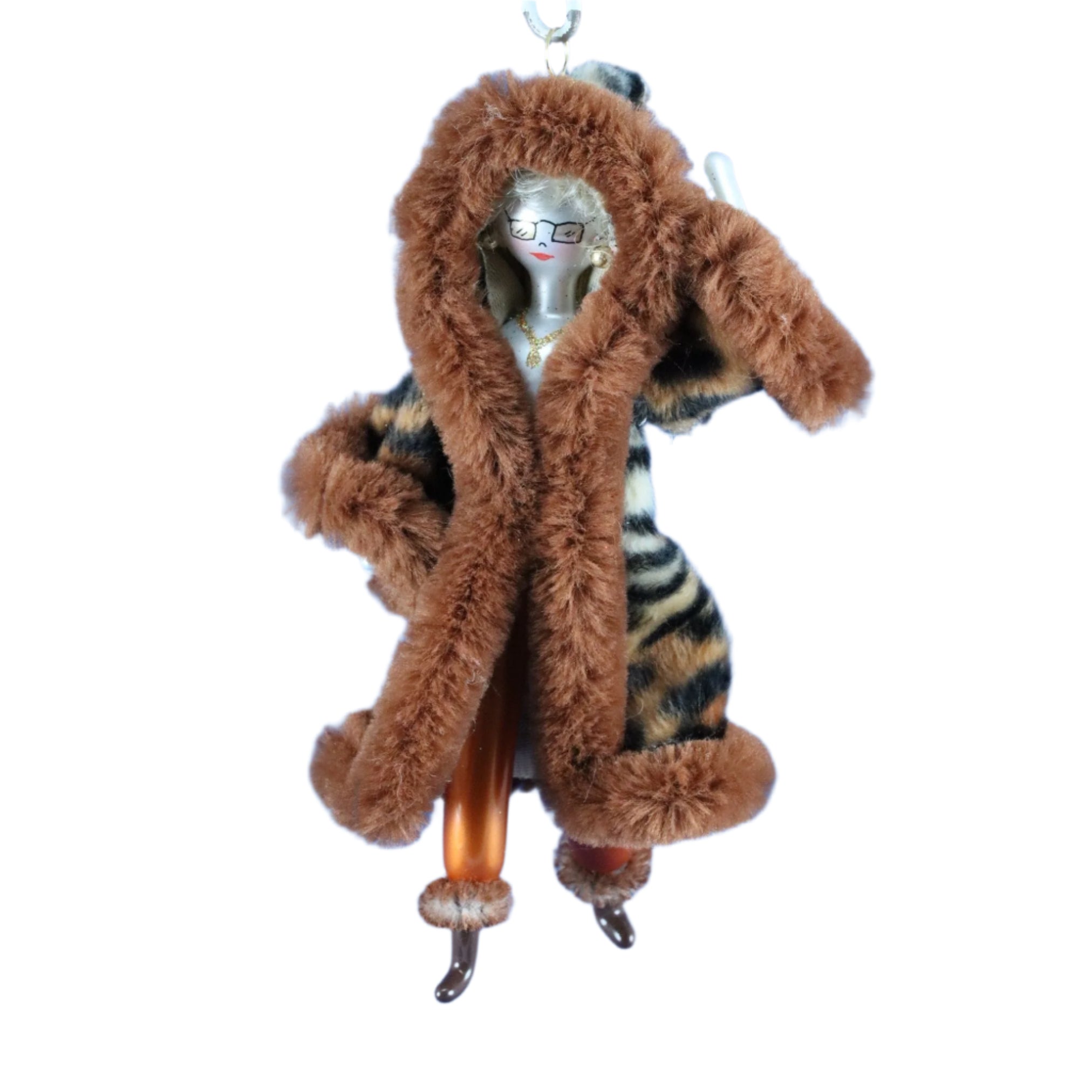 Lady W/ Coat Ornament - Soffieria de Carlini – Christmas In America
