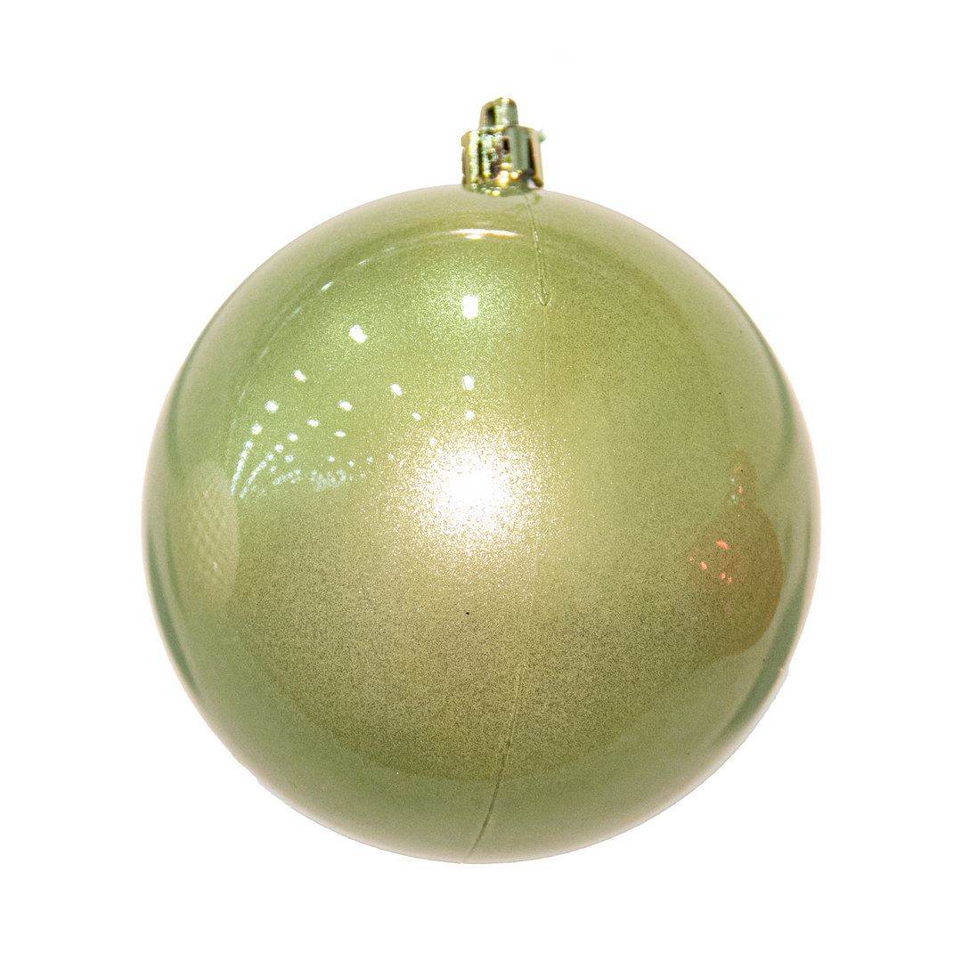 Shatterproof Plastic UV Wrought Iron Shiny Ball Ornament, 8" (200MM ...