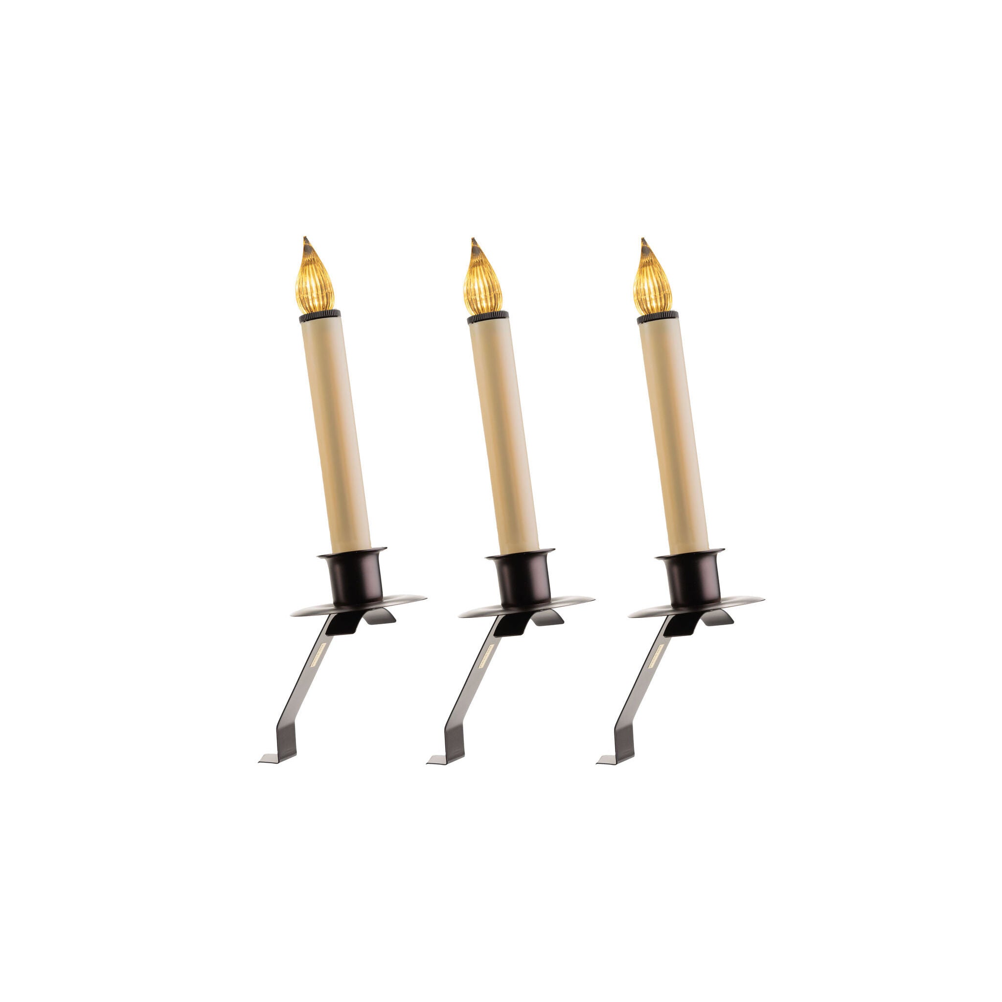 Cambridge Slant Bracket Antique Bronze LED Bulb Candle W/ Sensor, 12 ...