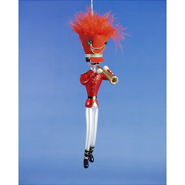 Red Soldier W/ Trumpet Ornament, 8" - Soffieria de Carlini – Christmas ...