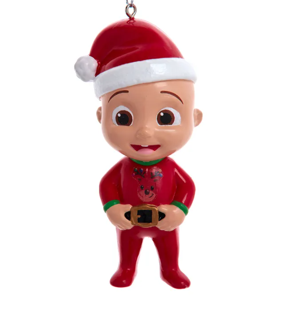 Cocomelon™ JJ With Santa Hat Ornament – Christmas In America