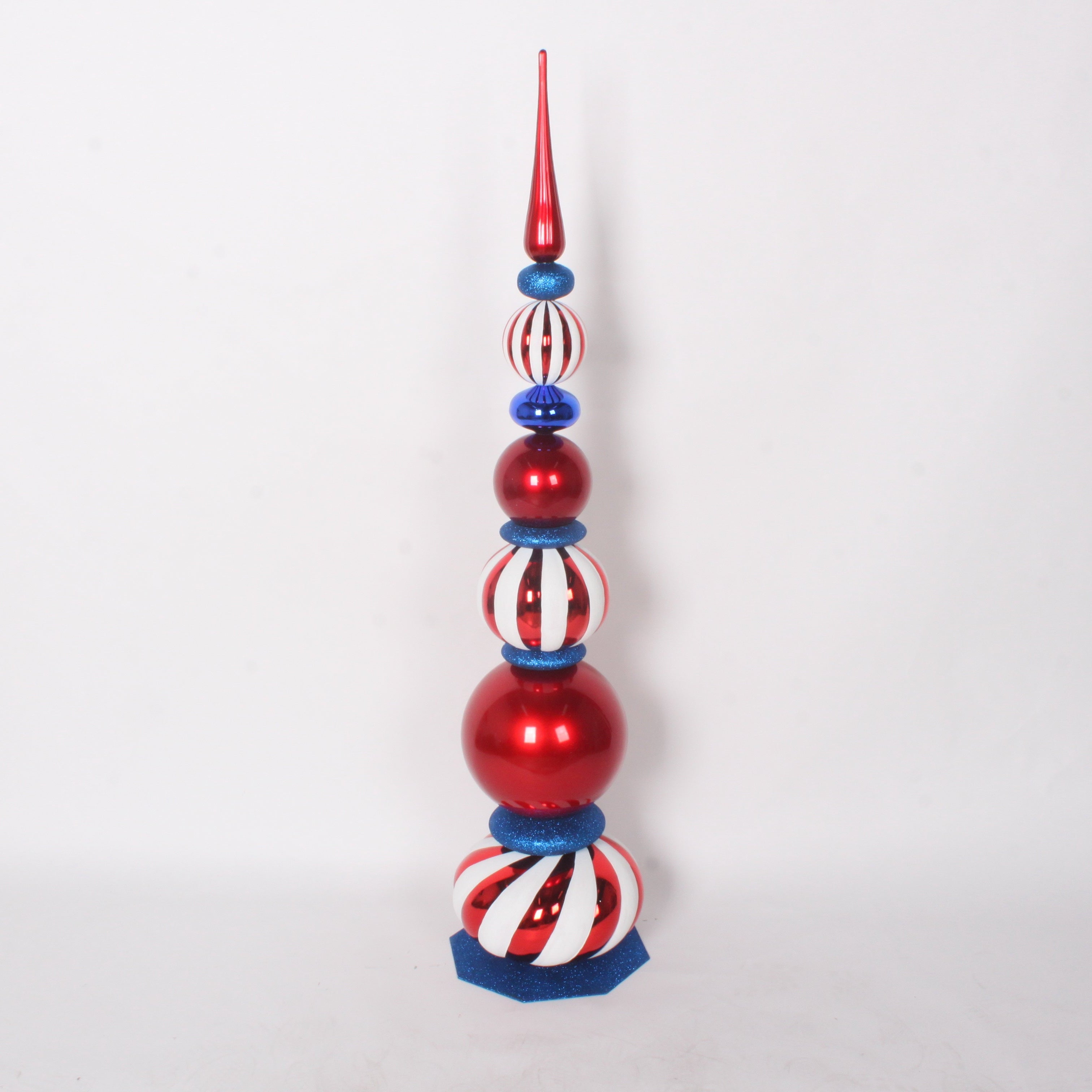 Finial "4th of July" Tower, 54" (Red, White & Blue) – Christmas In America
