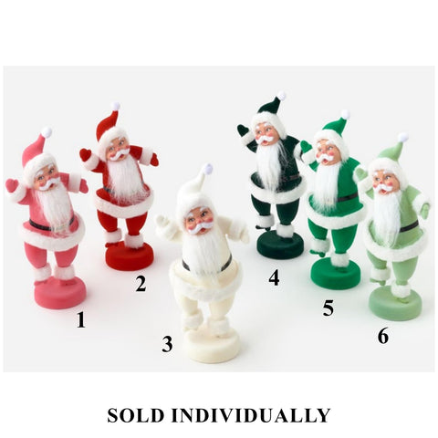 Flocked Dancing Santa, 14.5" (6 styles - sold individually) – Christmas ...
