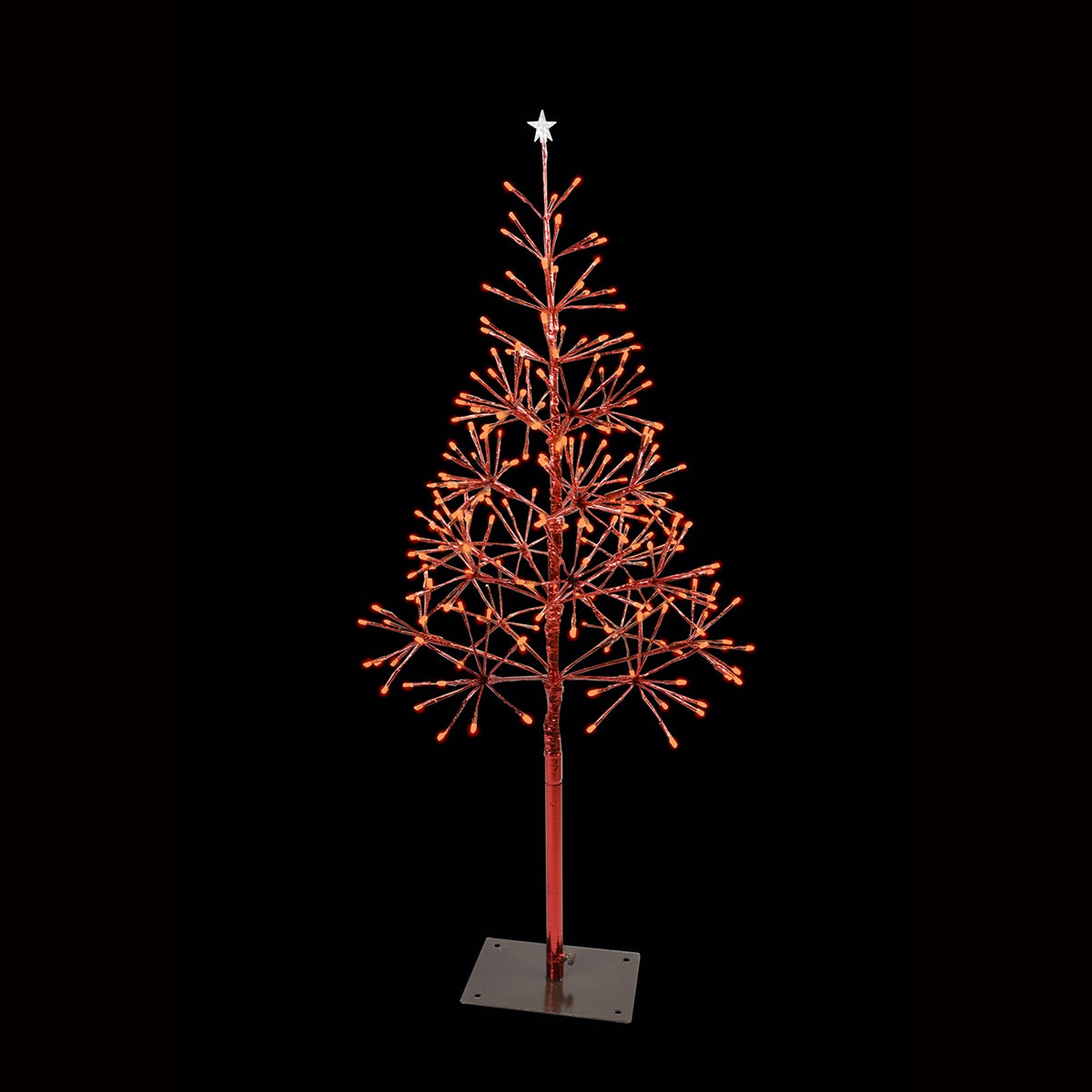 LED Shimmering Tree, 240 Lights, 3.5' (Red Twinkle) – Christmas In America