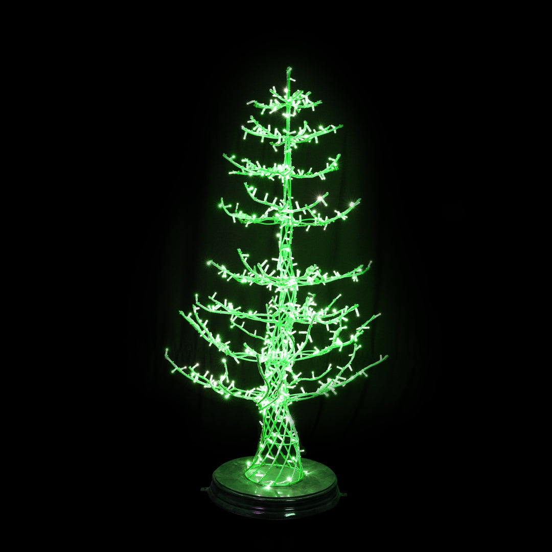 Large Modern Tree Decoration, LED Lit, (63" / 83") – Christmas In America