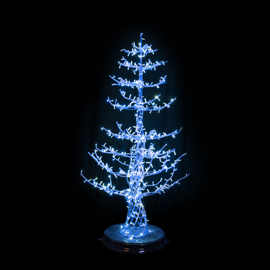 Large Modern Tree Decoration, LED Lit, (63" / 83") – Christmas In America