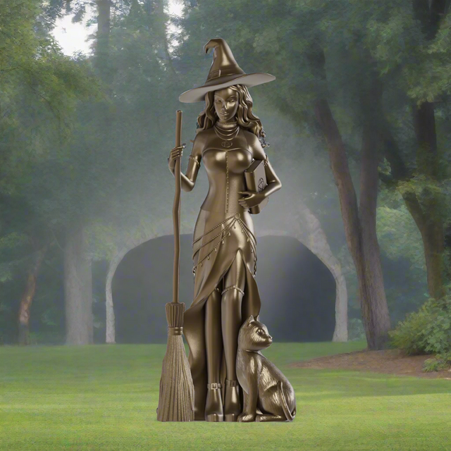 Large Fiberglass Witch Statue, 54" – Christmas In America